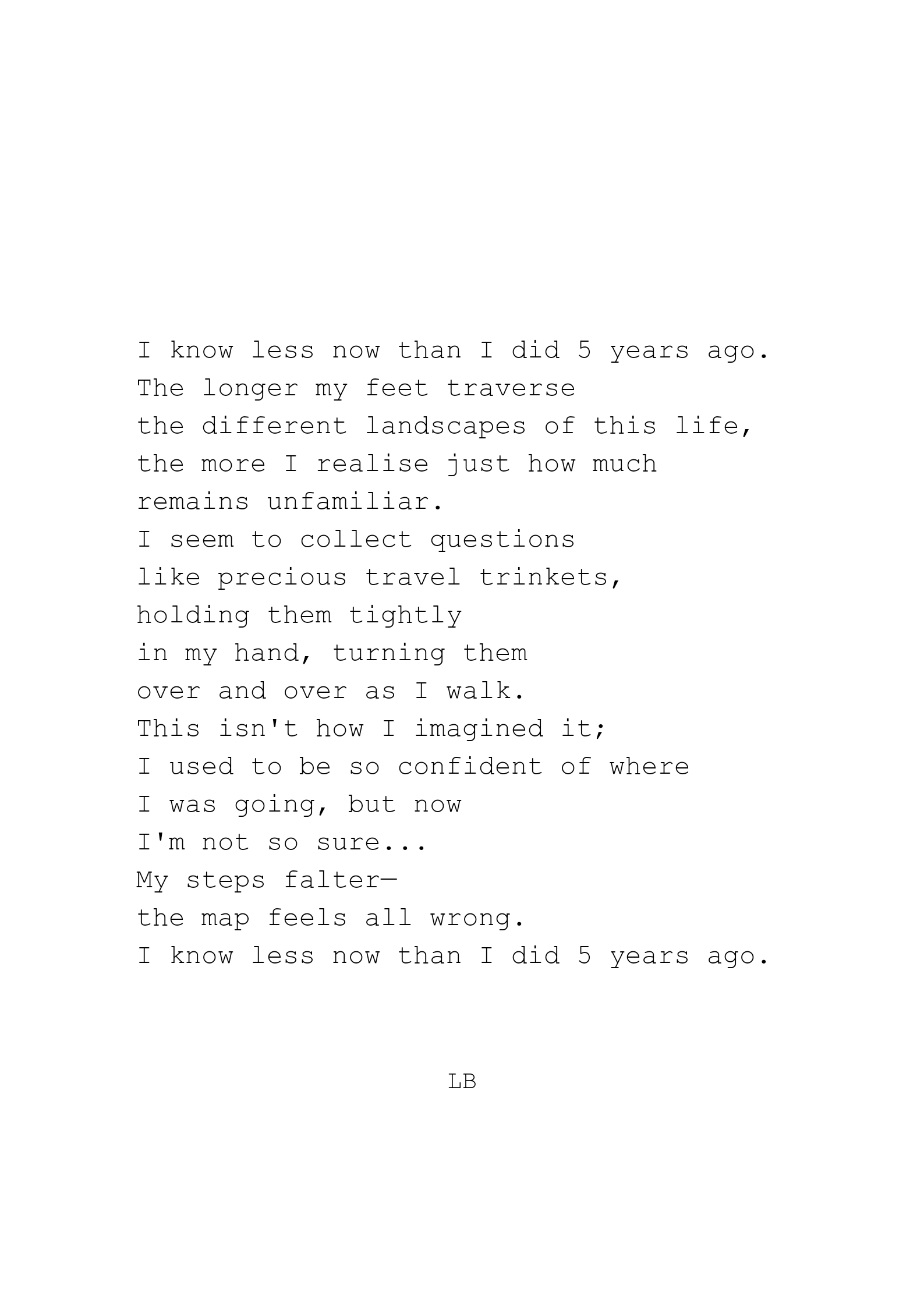 Unknowing – Laura Benn