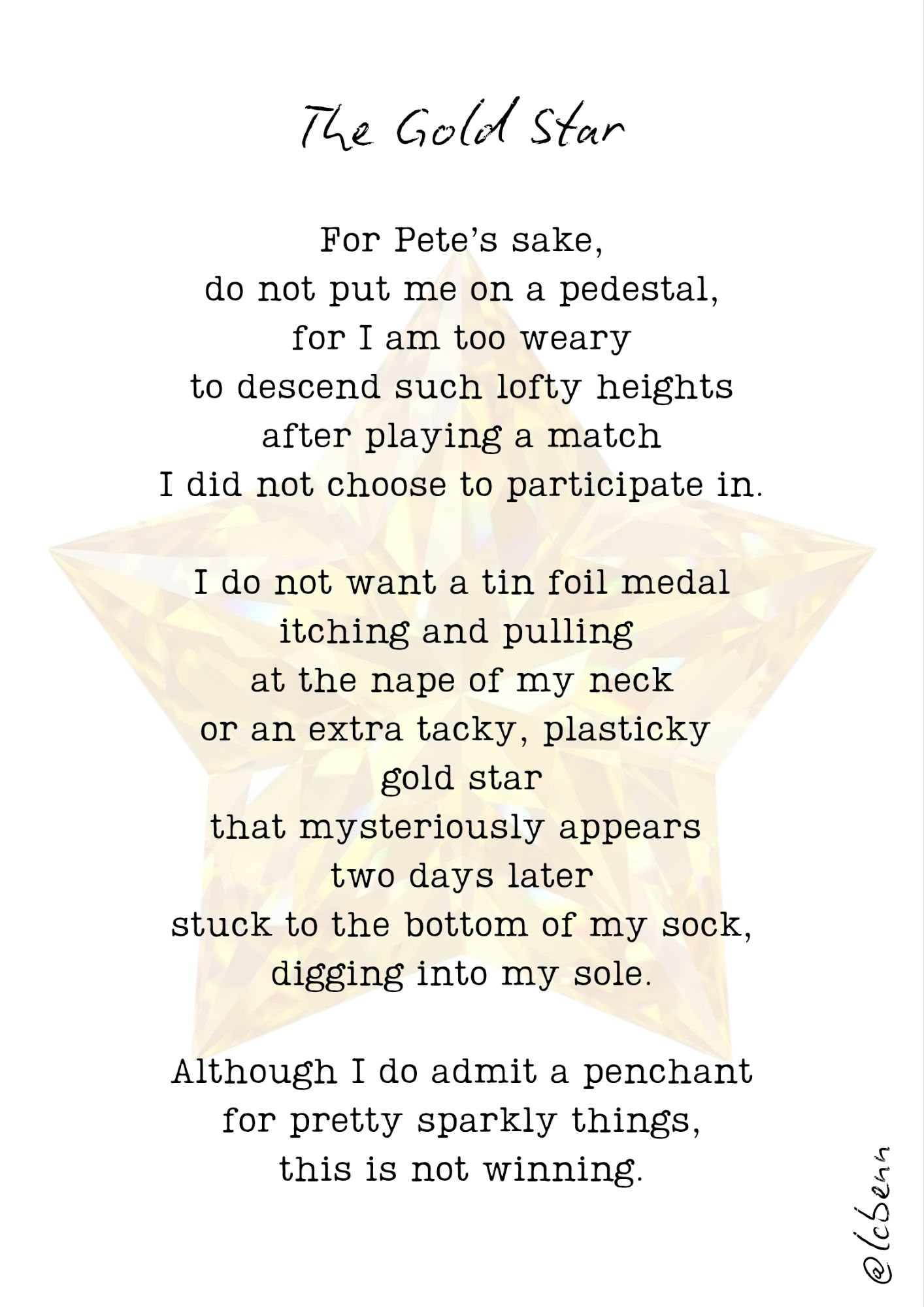 The Gold Star – Laura Benn